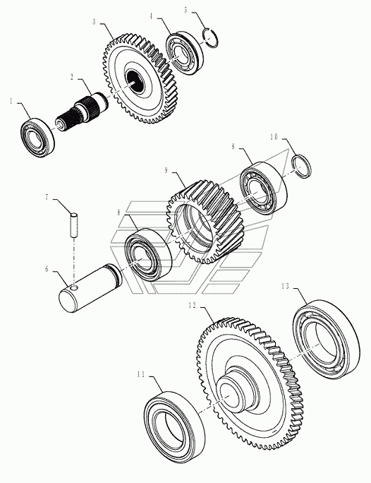 (14.102.04(05)) - PTO GEAR ASSEMBLIES Трактор T9.505 (часть 1) (Чертеж ...