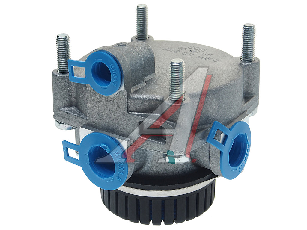 Клапан МАЗ DAF IVECO SCANIA VOLVO ускорительный 10Bar (с шумоглушителем ...