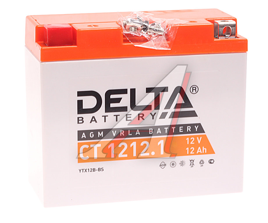 Аккумулятор DELTA 12А/ч - 6СТ12 YT12B-BS СТ1212.1 - купить в АвтоАльянс ...