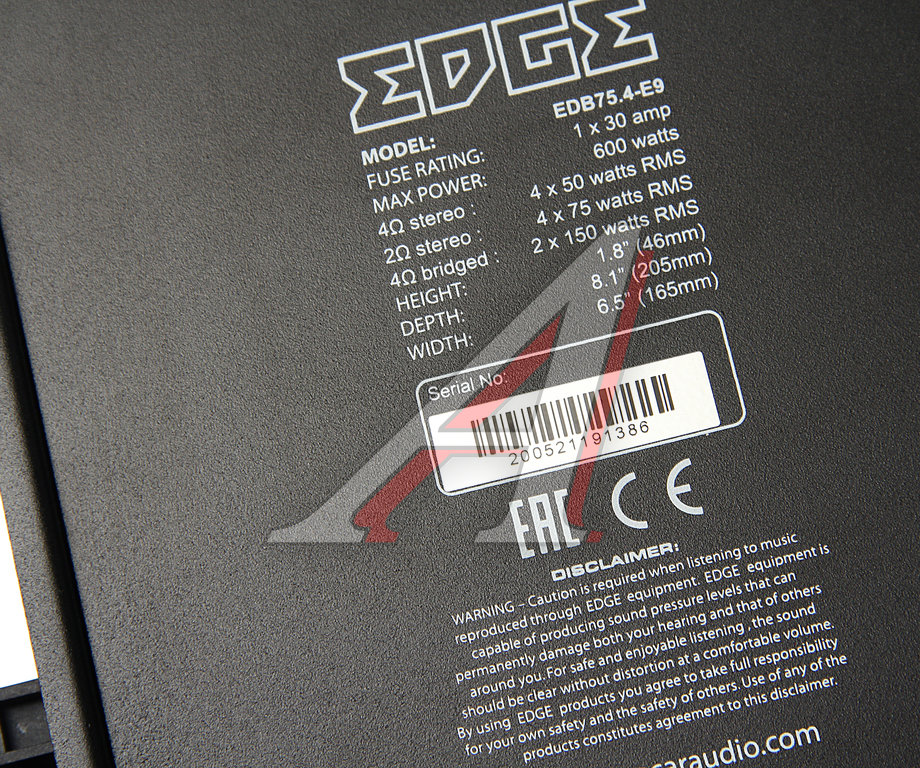 Усилитель автомобильный 4х75Вт EDGE - EDB75.4-E9 - купить в АвтоАльянс, низкая цена на autoopt.ru