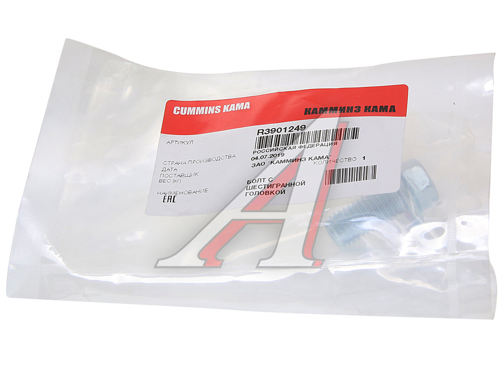 Болт КАМАЗ, ПАЗ дв.CUMMINS ISBe.QSB.ISLe крепления фильтра топливного ...