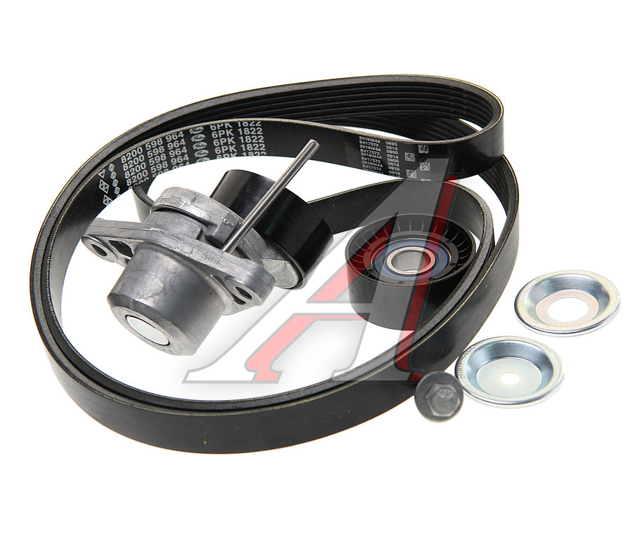 Ремень приводной поликлиновой ЛАДА Largus RENAULT Logan (10-) 6PK1822 c роликами комплект OE ...