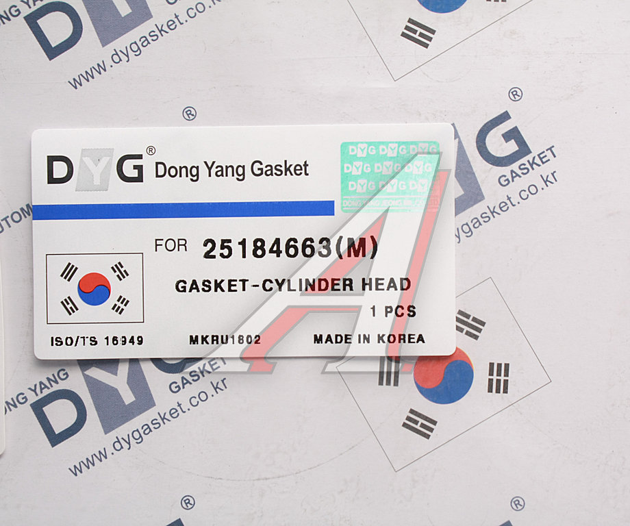 Прокладка головки блока CHEVROLET Aveo (1.2), Spark (1.0) (M) DYG ...