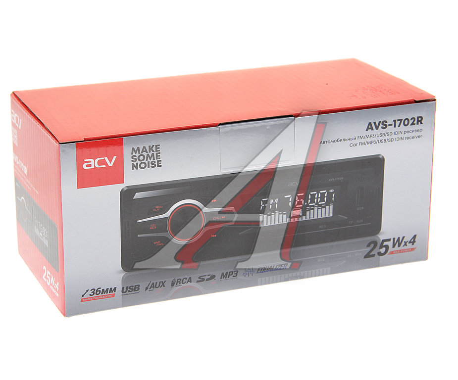 Магнитола автомобильная 1DIN ACV - AVS-1702R - купить в Авто-Альянс, низкая цена на autoopt.ru