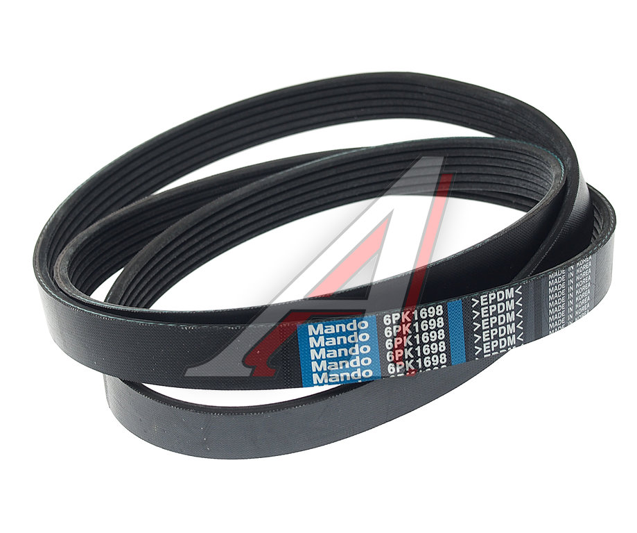 Ремень приводной поликлиновой 6PK1698 HYUNDAI Santa Fe (2.7), Sonata 4, 5 генератора MANDO ...
