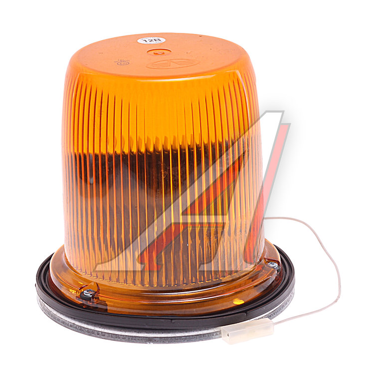 Маяк проблесковый 12V стационарный желтый (12V галогенная лампа ...
