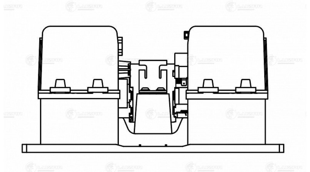 Мотор отопителя VOLVO FM9 (98-05) в сборе с корпусом LUZAR - LFh1002 ...