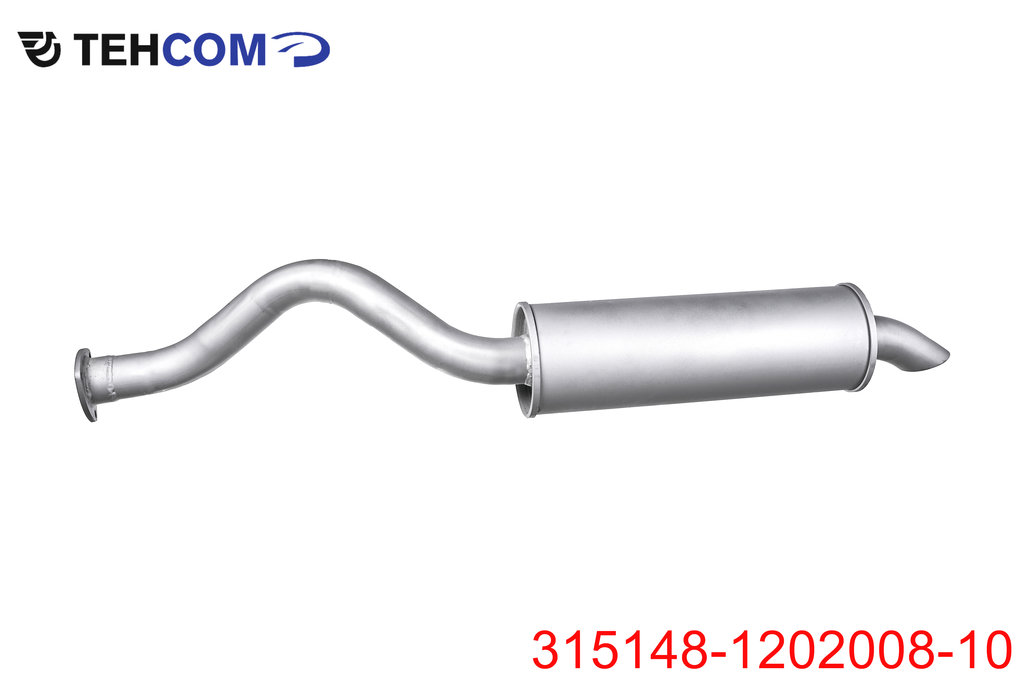 Резонатор УАЗ-315148, 3163 Патриот ЕВРО-3, 4 нержавеющая сталь ТЕХКОМ ...