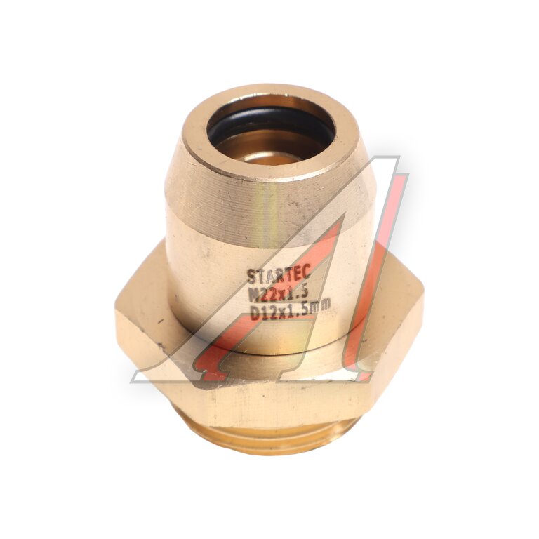 Соединитель трубки ПВХ, полиамид d=12х1.5мм (наружная резьба) М22х1.5 ...