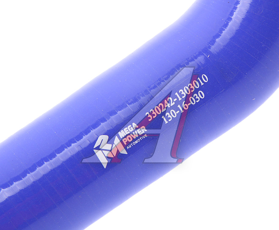 Патрубок ГАЗ-3302 дв.ГАЗ-560 ШТАЙЕР радиатора подводящий верхний силикон (d=38) MEGAPOWER - 130 ...