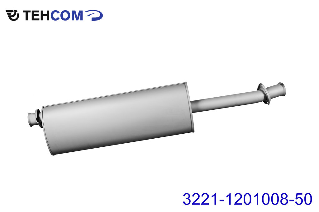 Глушитель ГАЗ-3302, 3221 дв.CUMMINS 2.8 ЕВРО-3 короткий ТЕХКОМ - 3221 ...