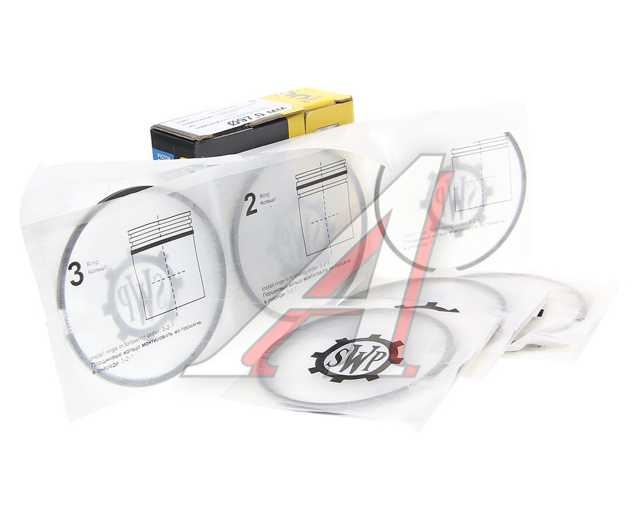 Кольца поршневые ГАЗель Next дв.EvoTech 2.7 ЕВРО-4 d=97 комплект на дв.G-PARТ (ОАО ГАЗ) - ДМ.274 ...