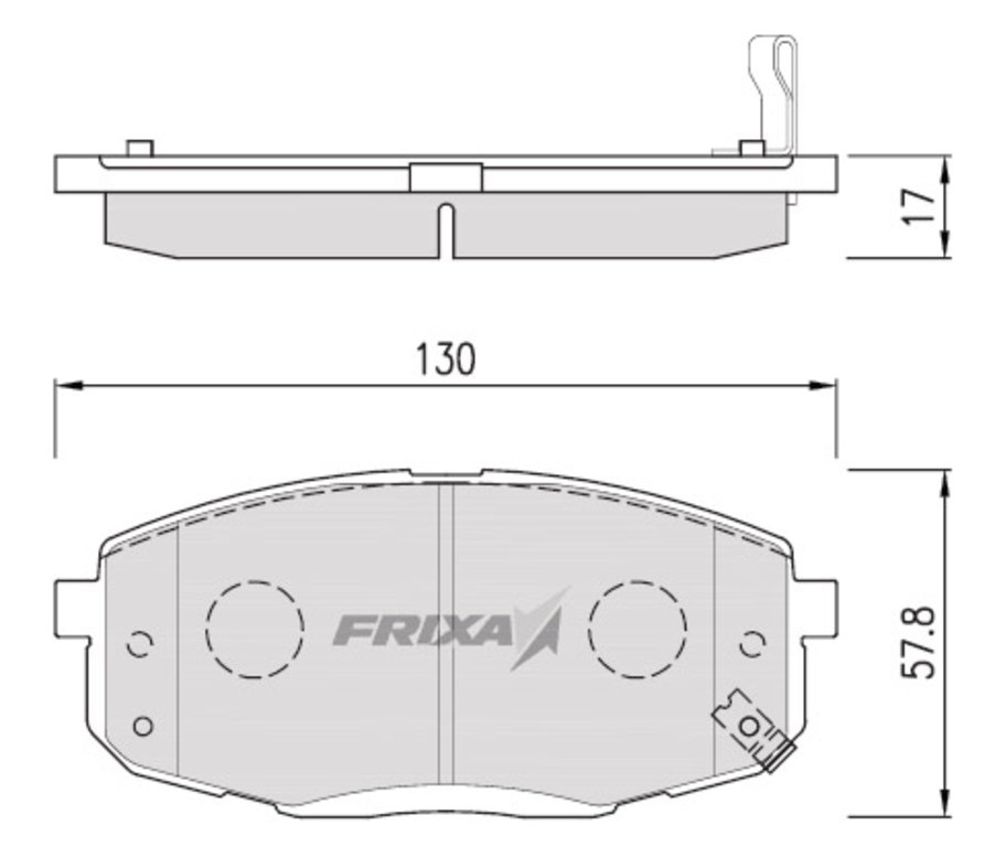 Колодки тормозные HYUNDAI Creta (17-), i30 KIA Ceed (07-) передние (4шт ...