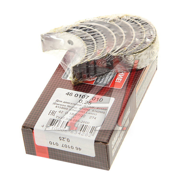 Вкладыши DAEWOO Nexia (95-) шатунные d+0.25 комплект (8шт.) ДАЙДО ...