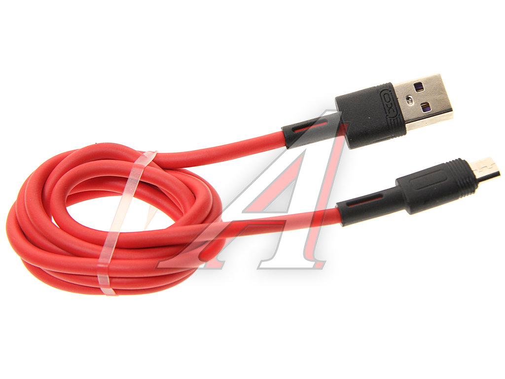 Кабель micro USB 1м красный XO - NB-Q166 Red - купить в АвтоАльянс, низкая цена на autoopt.ru