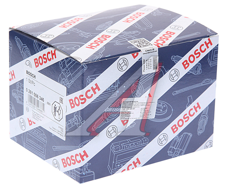 Датчик массового расхода воздуха VOLVO XC60 (08-) BOSCH - 0281006346 ...