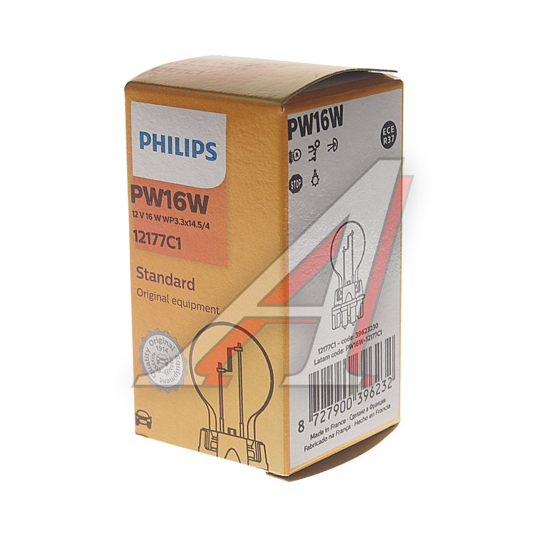 Лампа 12V PW16W WP3.3х14.5/4 PHILIPS - 12177 - купить в АвтоАльянс ...