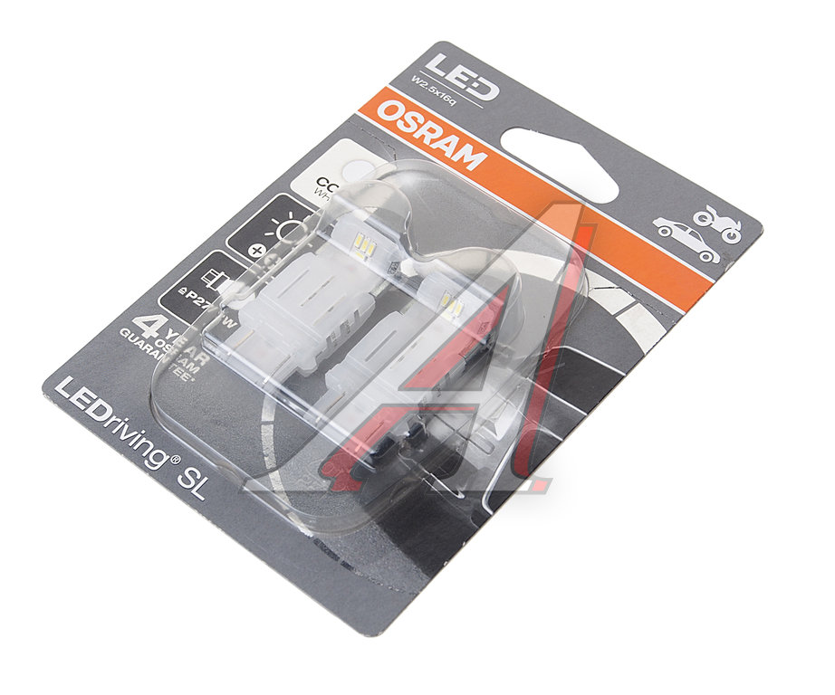 Лампа светодиодная 12V P27/7W W2.5х16q двухконтактная блистер (2шт ...