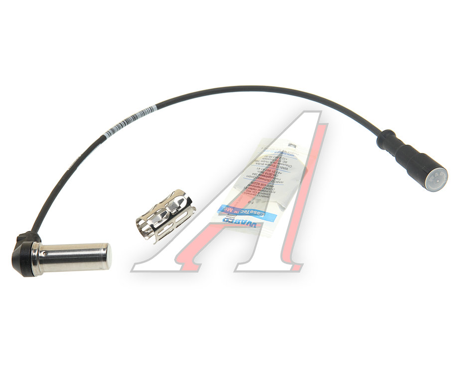 Датчик АБС DAF 65CF, 75CF, 85CF, 95XF L=400мм угловой (втулка, смазка ...