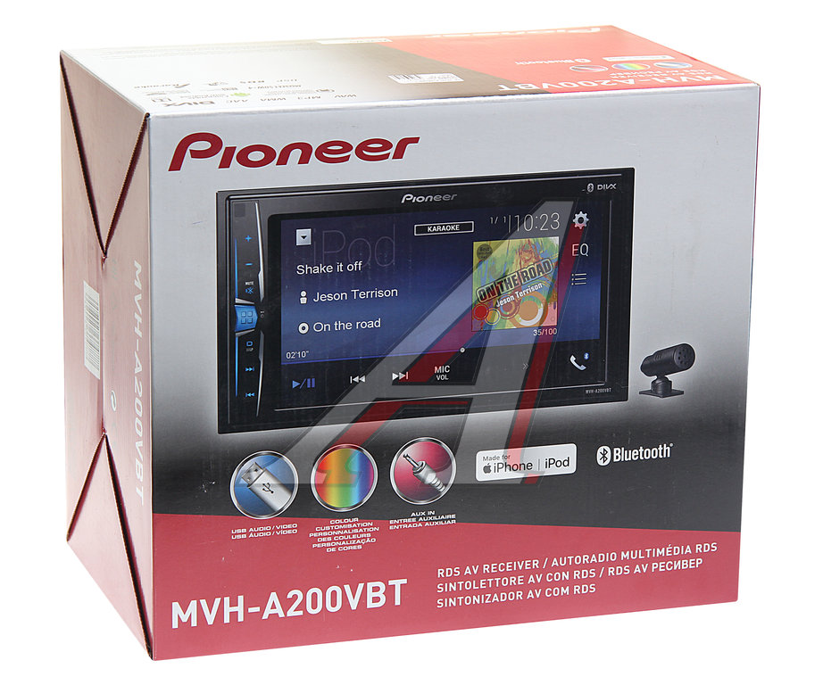 Магнитола автомобильная 2DIN PIONEER - MVH-A200VBT - купить в ...