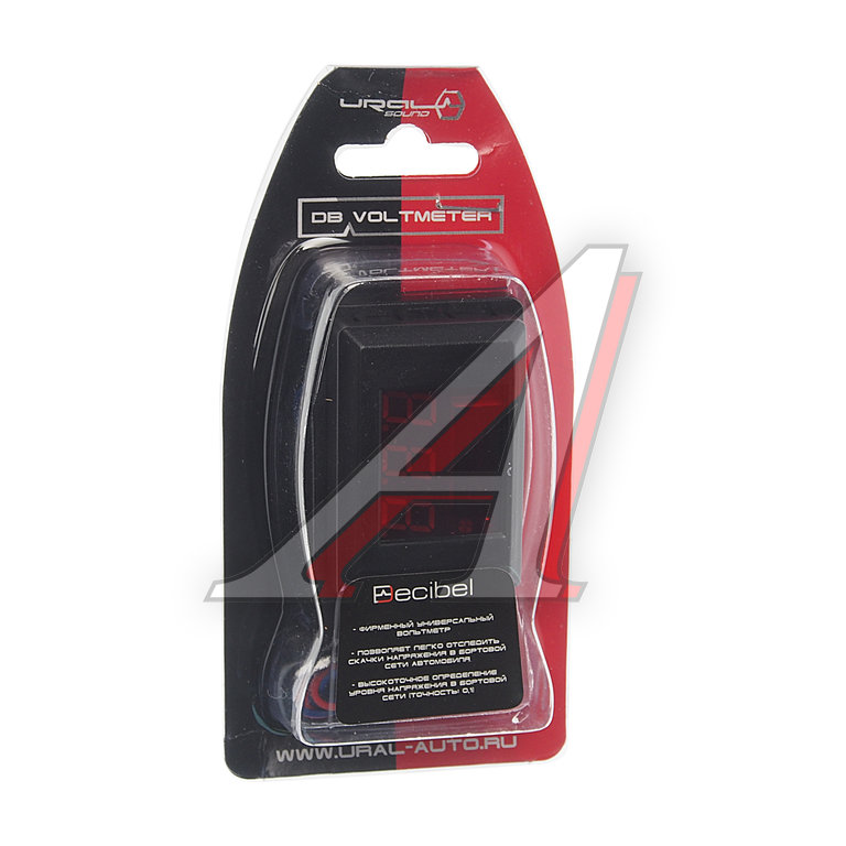 Вольтметр URAL - DB Voltmeter красный - купить в АвтоАльянс, низкая цена на autoopt.ru