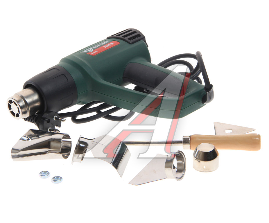 Фен промышленный термопистолет 2000Вт 50-600град. (набор насадок ...