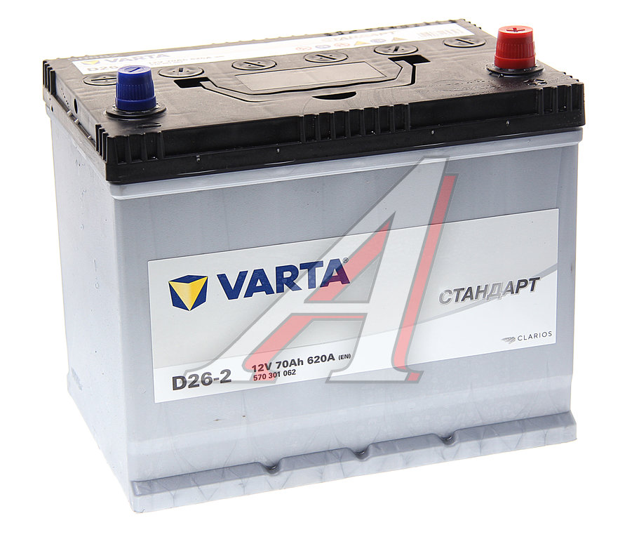 Аккумулятор VARTA Стандарт 70А/ч обратная полярность, высокий - 6СТ70(0 ...