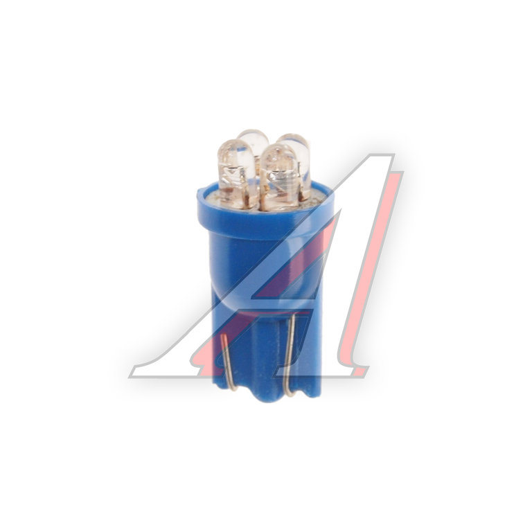 Лампа светодиодная 12V W5W T10W W2.1x9.5d бесцокольная 4 LED Blue ...